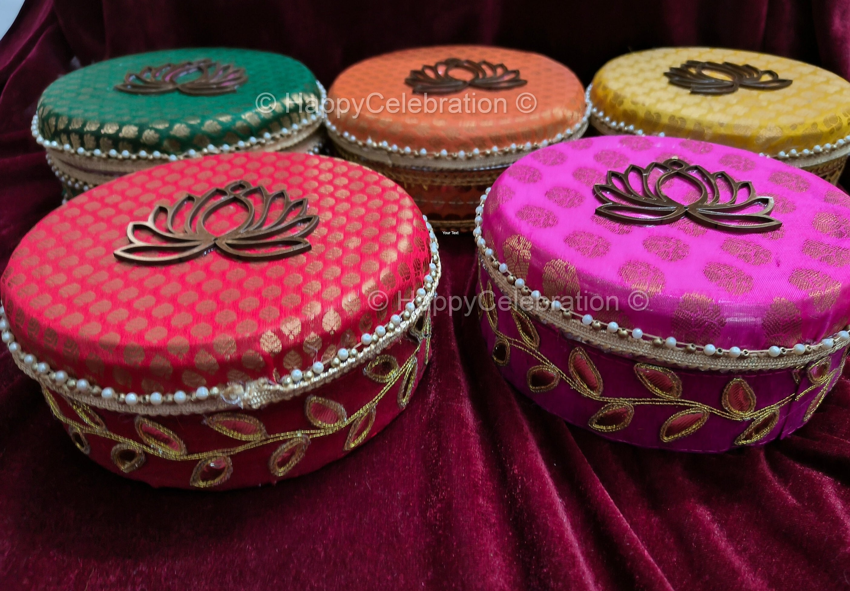 Traditional Indian Wedding Favors Steel Ladoo Boxes, Lohri , Makar ...