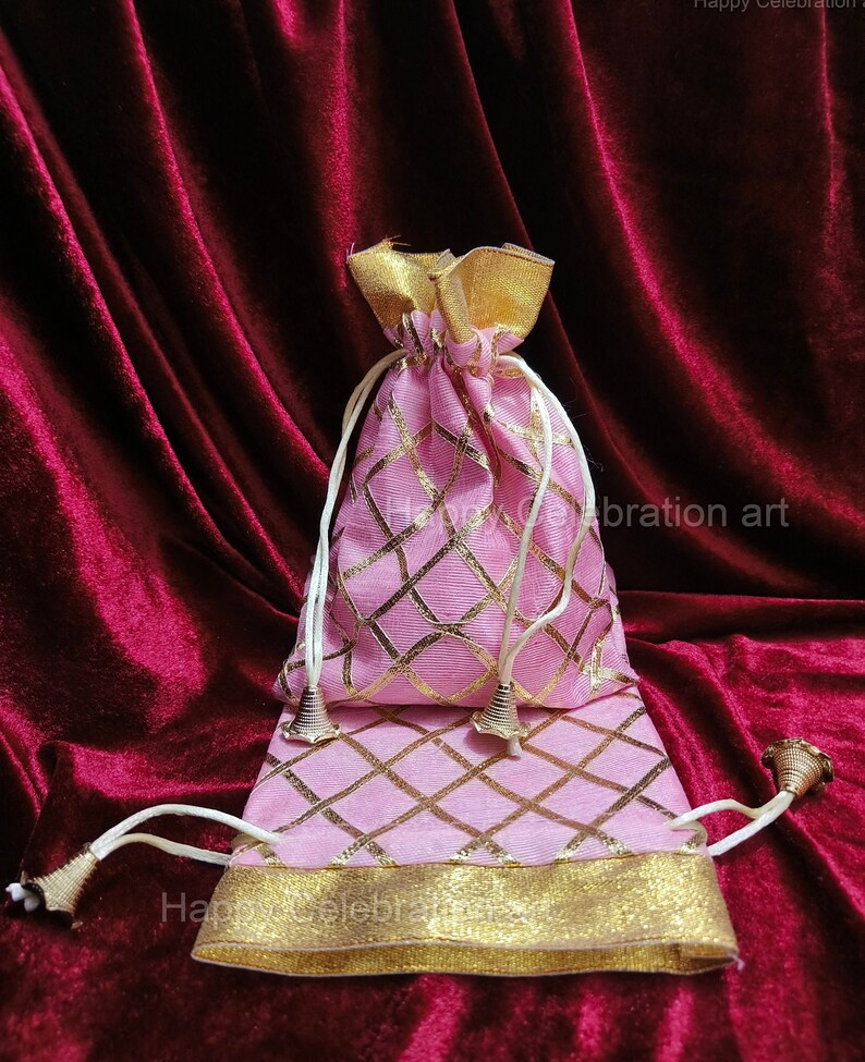 Rajasthani Potli Bags Full Gotta Design- Wedding, Mehendi, Haldi, Party ...