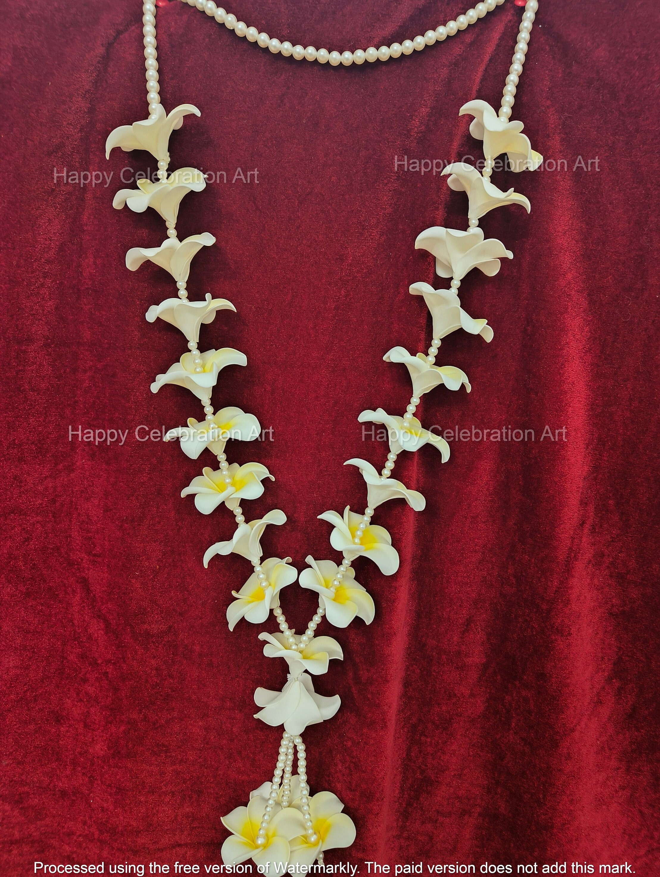 Plumeria Flower Wedding Garland,welcome Haar,bride and Groom Hindu ...