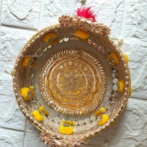 Unique Beautiful Haldi Ceremony Platter Wedding Haldi Thali Decor ...