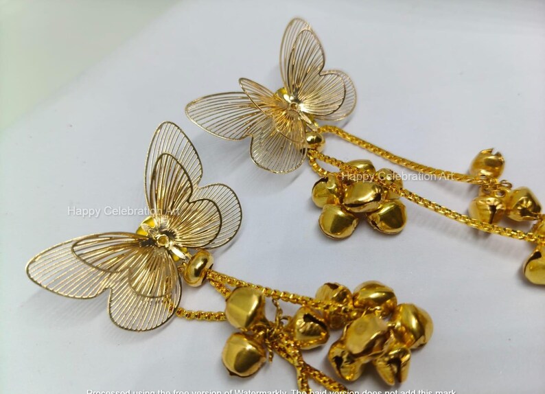 Kashmiri Jhumkas With Ghungroo, Indian Ghungroo Earrings, Lightweight ...