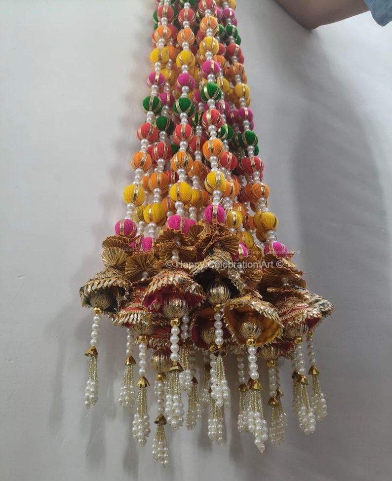 Multi Color Indian Wedding Decoration String ,colorful Gota Beads ...