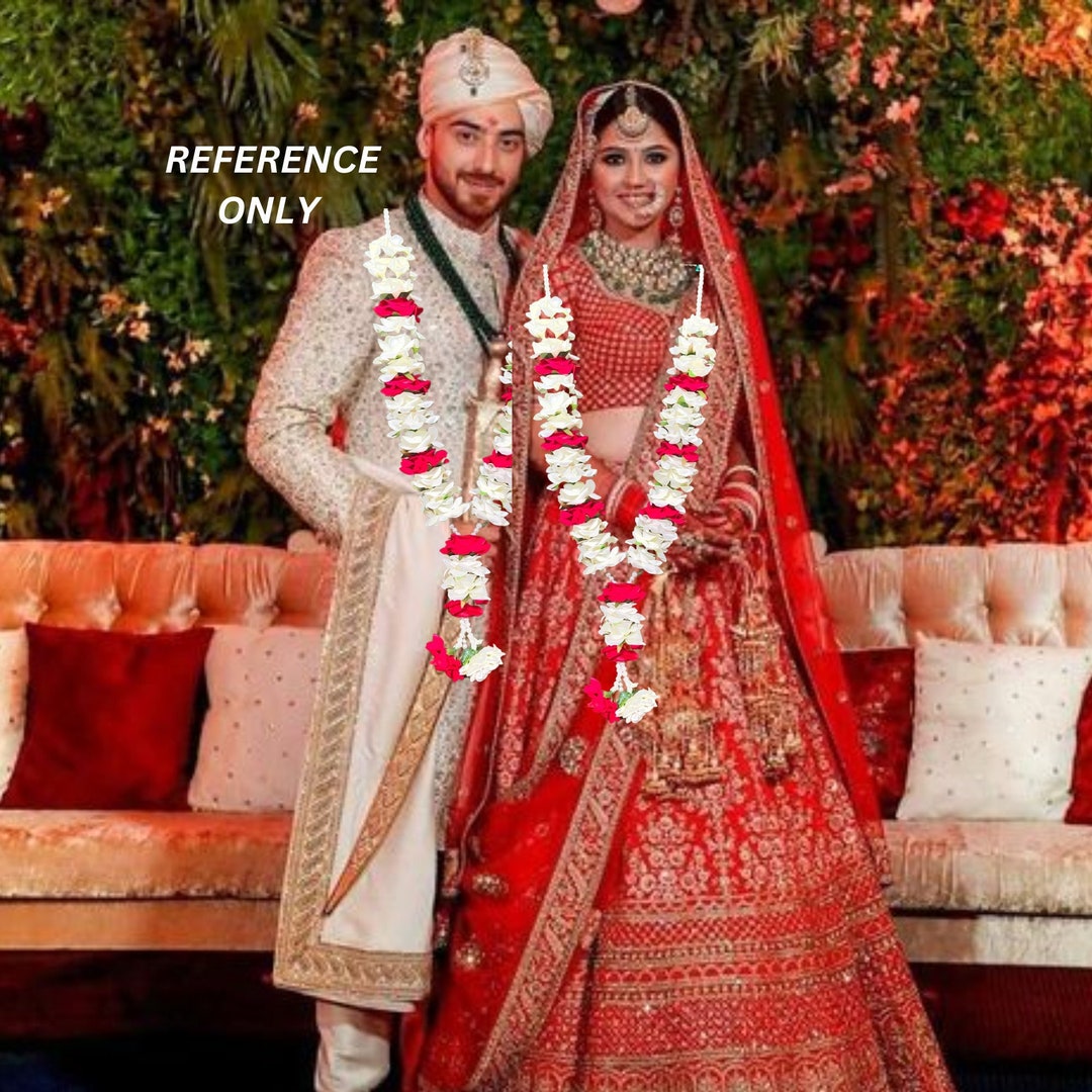 Exquisite Rose 1 Pair Varmala/jaimala Garland Authentic Bollywood Style ...