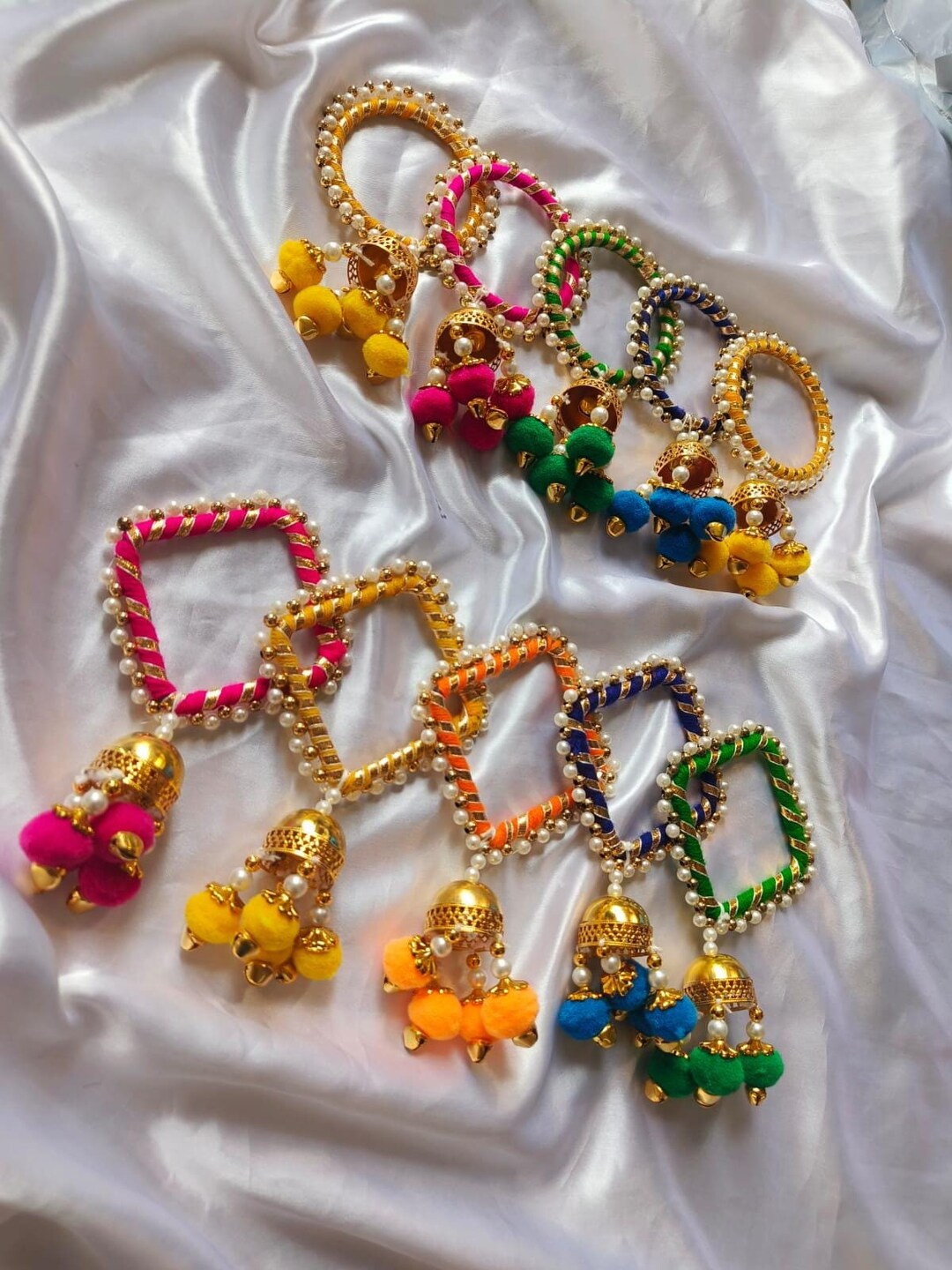 Ethnic Bridal Kaleera Bangles - Perfect for Haldi, and Festive ...