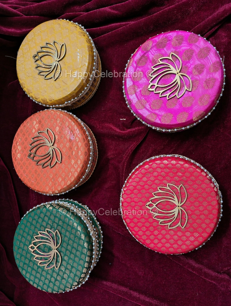 Traditional Indian Wedding Favors- Steel Ladoo Boxes, Lohri , Makar ...