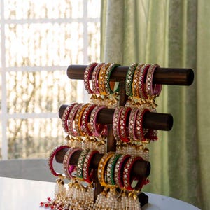 Silk Thread Kundan Bangles -pair of 2 Bangles,festival Collection Baby ...