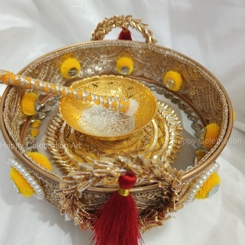 Tray for Haldi Ceremony - Etsy