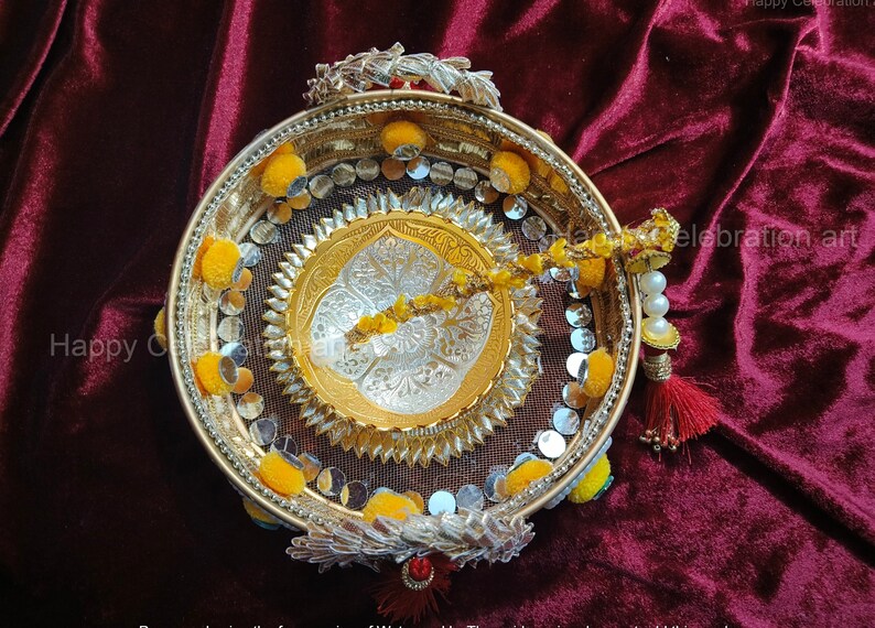 Unique Beautiful Haldi Ceremony Platter Wedding Haldi Thali Decor ...
