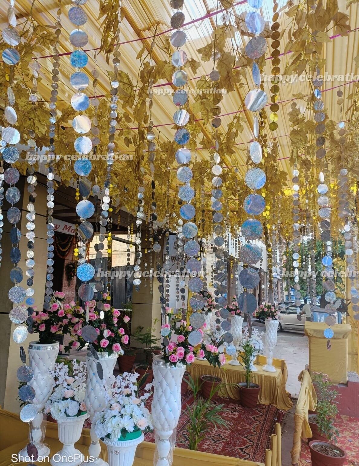 Round Coin String for Ceiling Decoration,festival Glitter Ribbons With ...