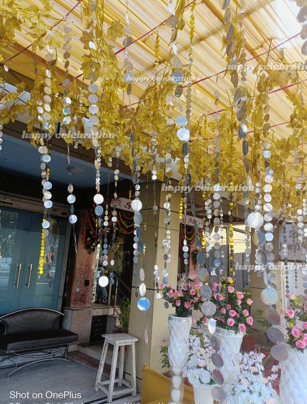 Glitter Coin Garland: Silver & Gold Party Backdrop (4 Feet) - Etsy