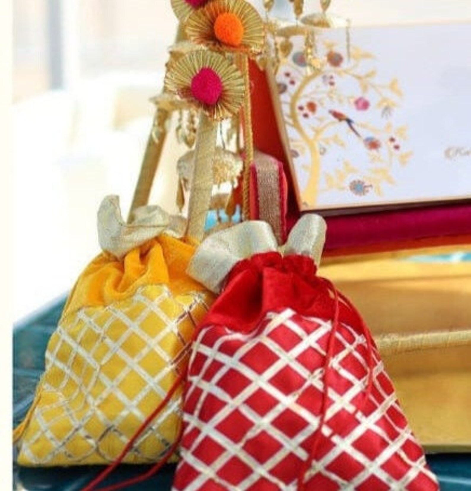 Velvet Mini Potli Bag, Return Gift, Housewarming Gift, Coin Pouches ...