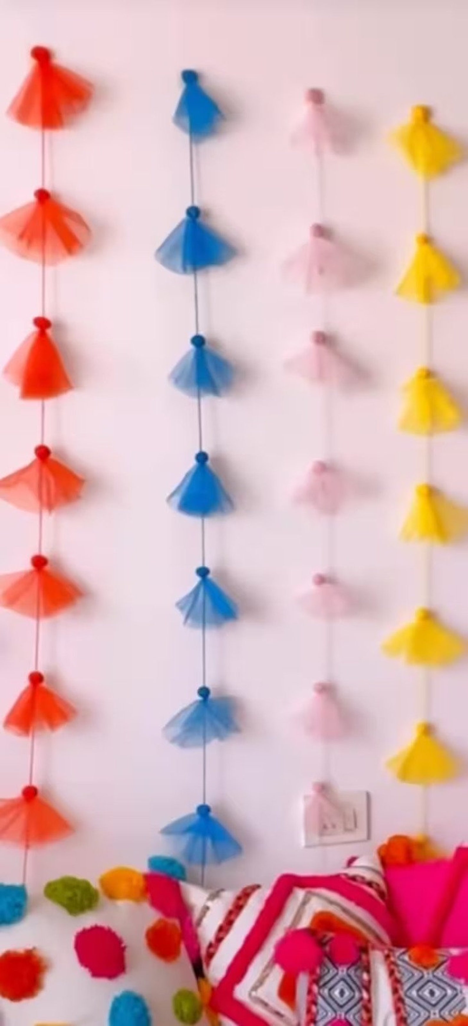 Indian String Net Backdrop Decoration for Home Decor, Christmas ...