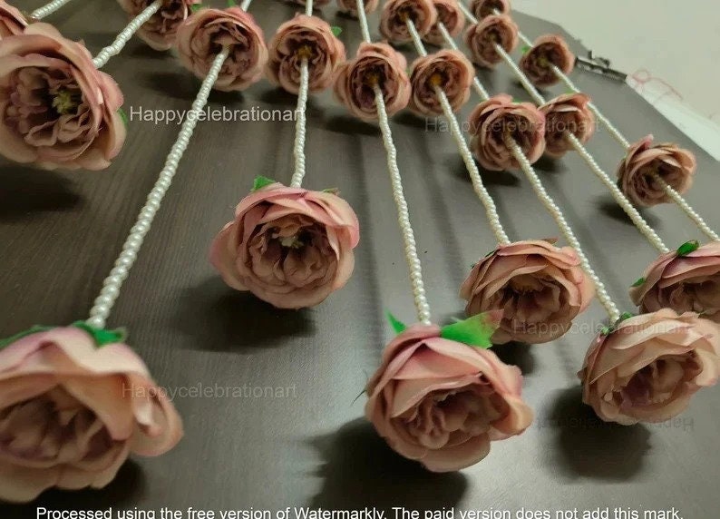 Beaded Rose Hanging for Nikah Curtain Decor,pink Flower Parda for Haldi ...