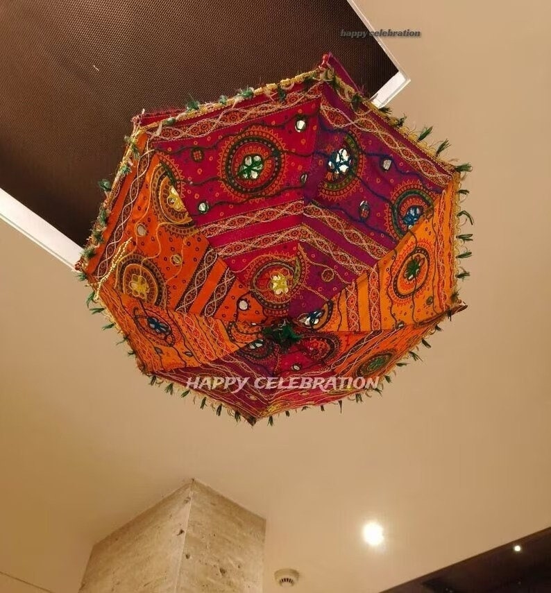 Antique Rajasthani Umbrella,sun Protection Umbrella,vintage Decorative ...