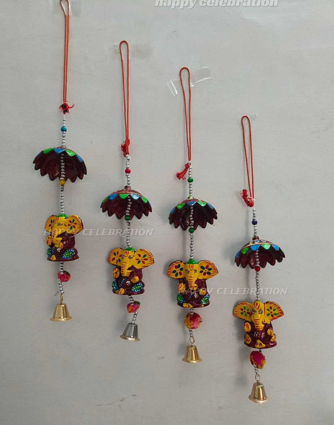 Ganesh Ji Toran- Unique Handcrafted Door Hanging With Bell for Home ...