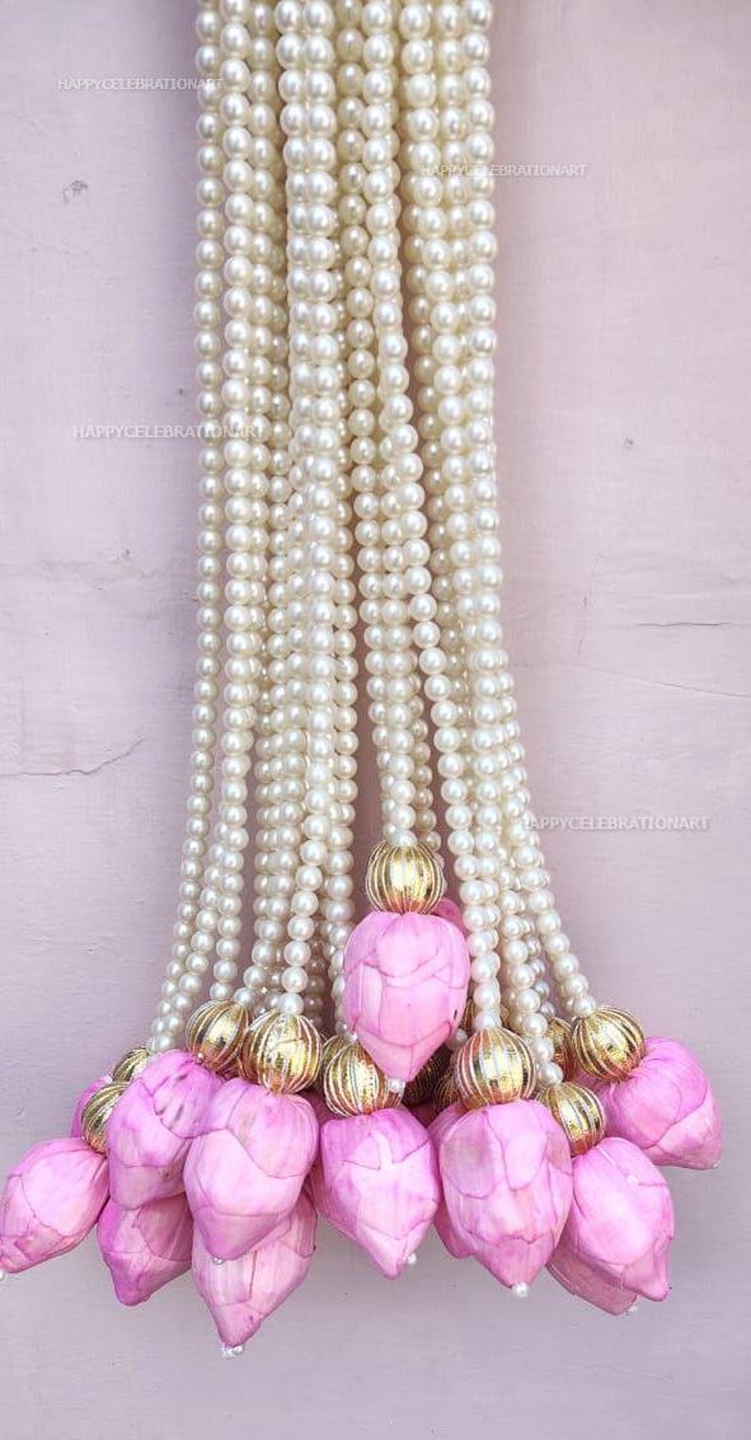 Pearl Garland With Lotus Detailing Gorgeous Wedding or Event Decor ...