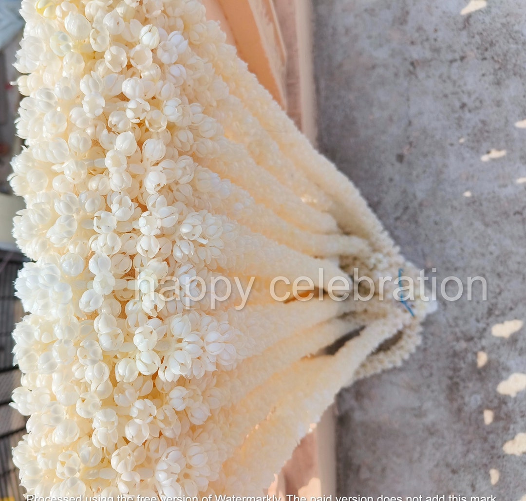 Jasmine Garlands: South Indian Wedding Decor, Mogra String, 3ft - Etsy