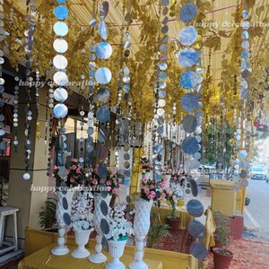 Round Coin String for Ceiling Decoration,festival Glitter Ribbons With ...