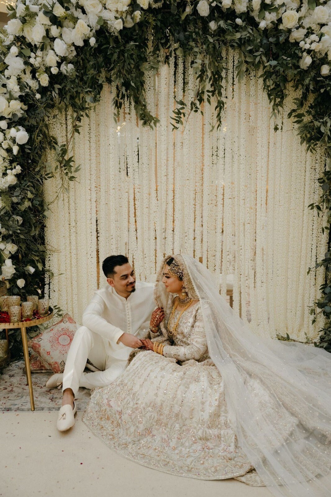 Jasmine & Mogra Garlands Muslim Wedding Nikaah Decor,nikah Pardah ...