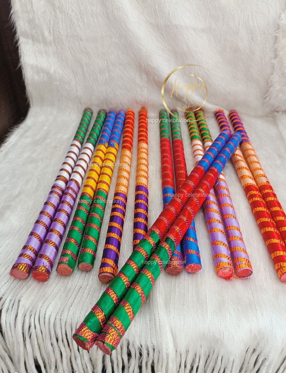 Authentic Indian Dandiya Sticks: Perfect for Garba Navaratri ...