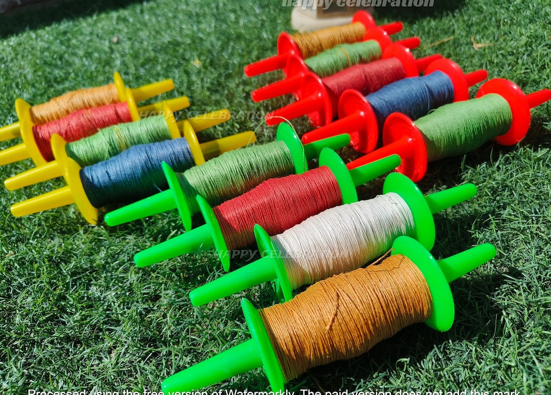 Assorted Kite Flaying Spool With Bell,small Firki for Kids,makar ...