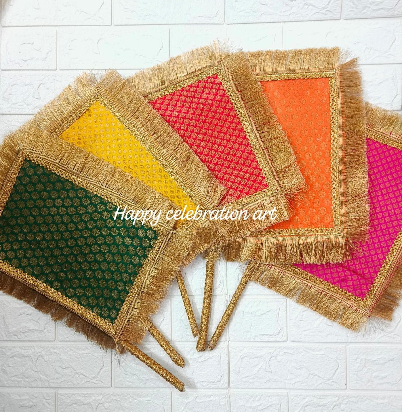 Decorative Hand Fan for Wedding Decor,pakhi Sangeet, Mehndi, Jaggo ...