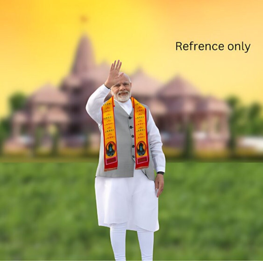 Jay Shri Ram Patka Dupatta Angavastram,neck Scarf/stole Dupatta for ...