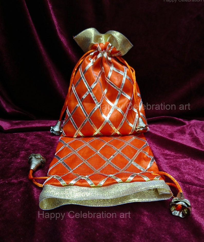 Rajasthani Potli Bags Full Gotta Design- Wedding, Mehendi, Haldi, Party ...