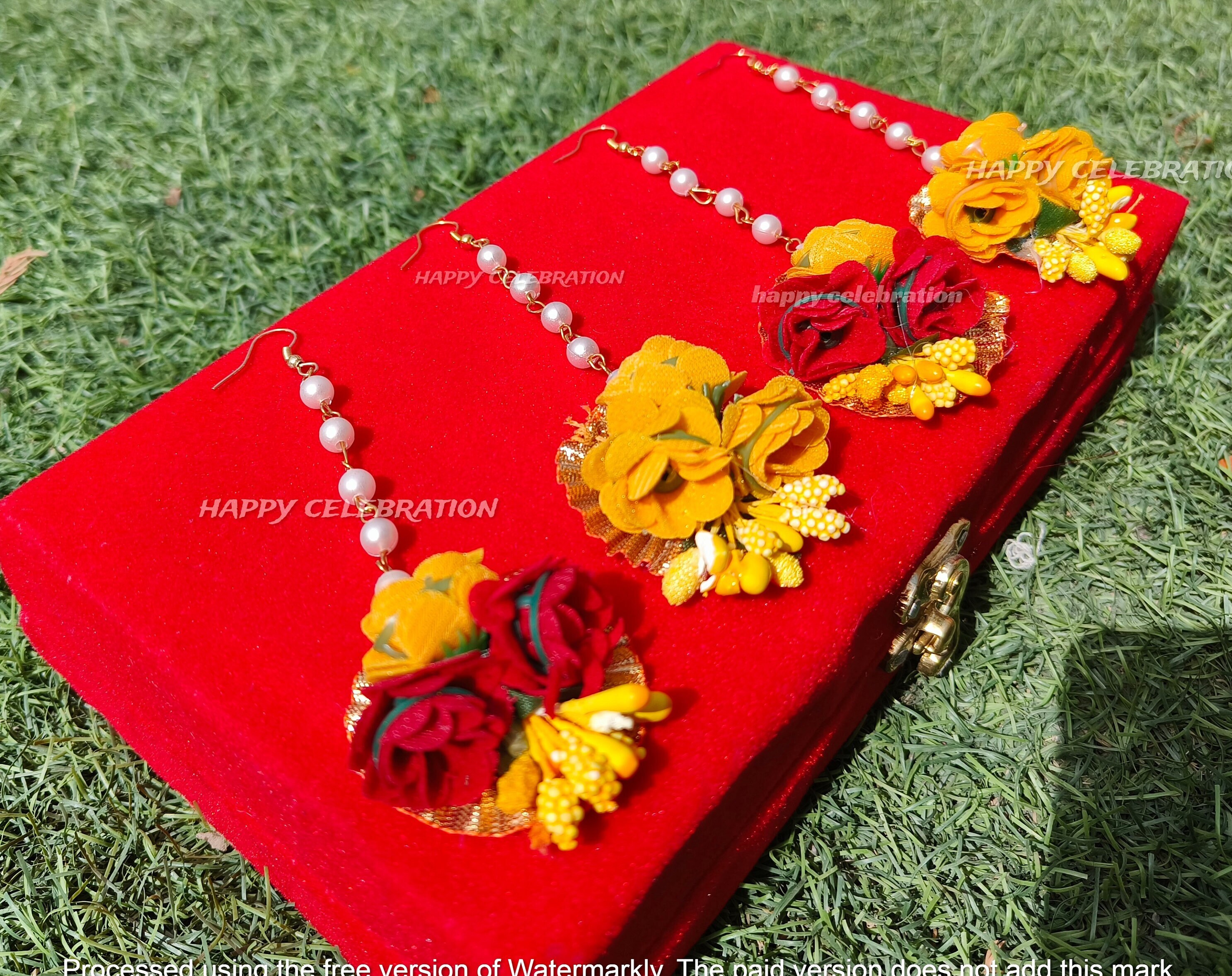 Flower Mangtika,yellow Mangtika,indian Classical Dance Recital Hair ...