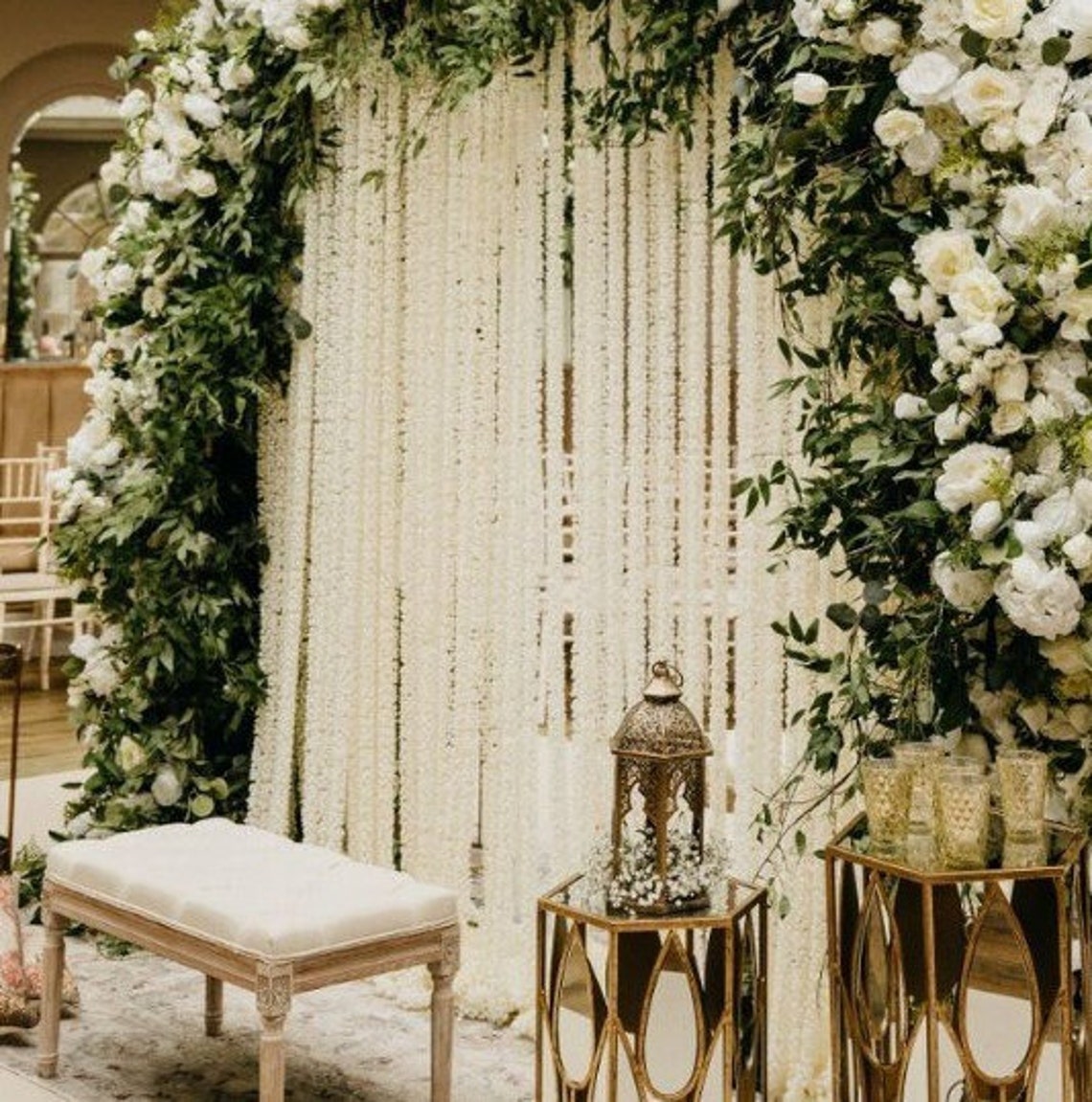 Jasmine & Mogra Garlands Muslim Wedding Nikaah Decor,nikah Pardah ...