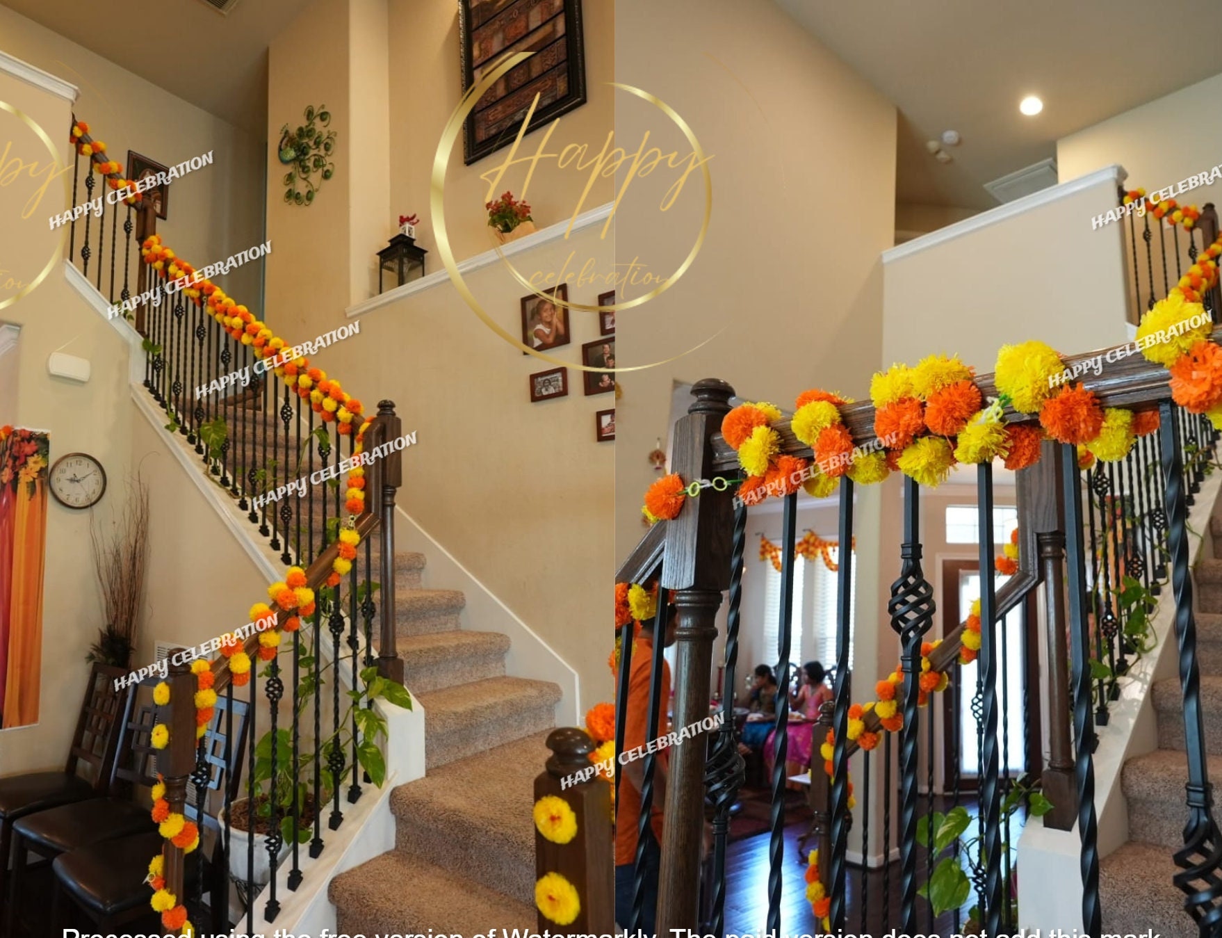 Marigold Garlands for Wedding and Festival Decoration,elegant Mandap ...