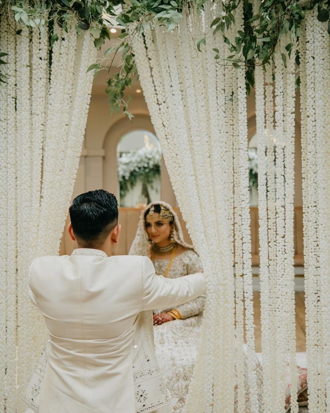 Jasmine & Mogra Garlands Muslim Wedding Nikaah Decor,nikah Pardah ...