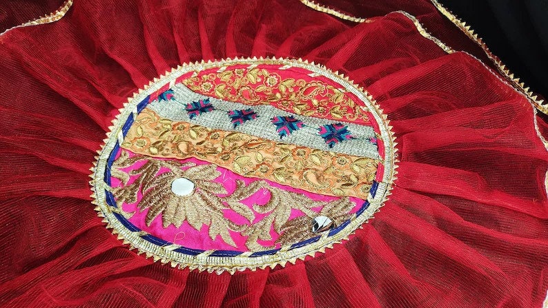 Thal Posh, Net Fabric Thaal Cover, Pooja Favor, Indian Wedding Gift ...
