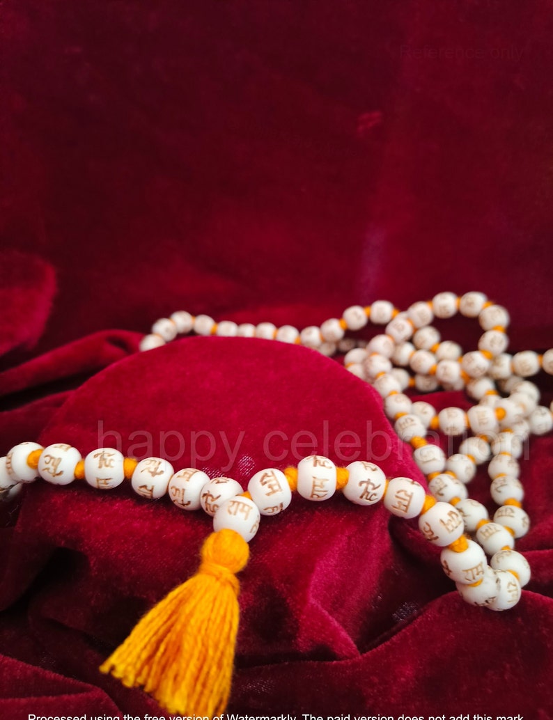 Tulsi Japa Mala: Hand-knotted 108 Prayer Beads, Indian Necklace - Etsy