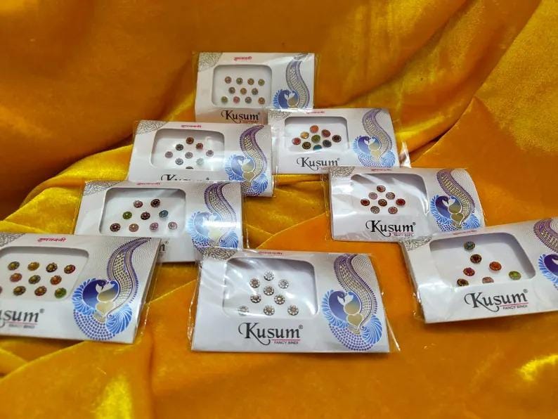 Colorful Bindis for Wedding Favors,mehandi Haldi Sangeet Ladies Favor ...