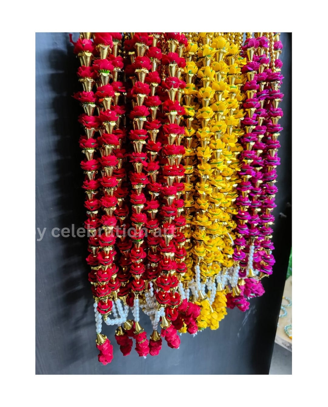 Rose Floral Haar: Hindu Wedding Garland, Baarat Welcome Gift - Etsy