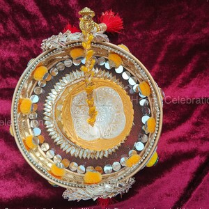 Indian/pakistani/punjabi Wedding, Haldi Ceremony, Haldi/pithi Thali ...