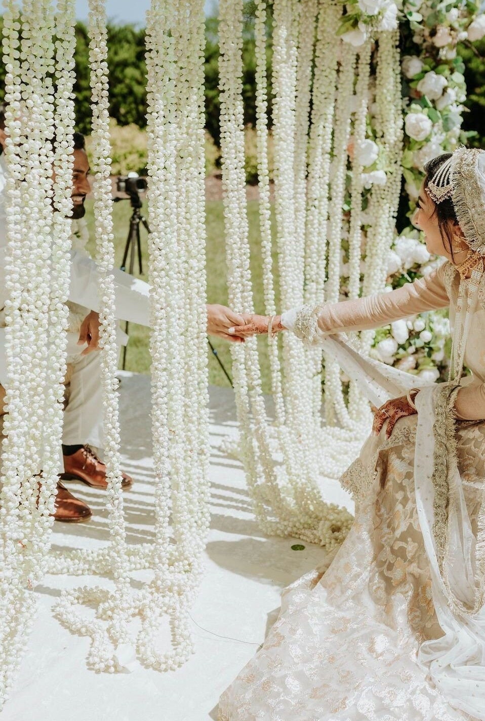 Jasmine & Mogra Garlands Muslim Wedding Nikaah Decor,nikah Pardah ...