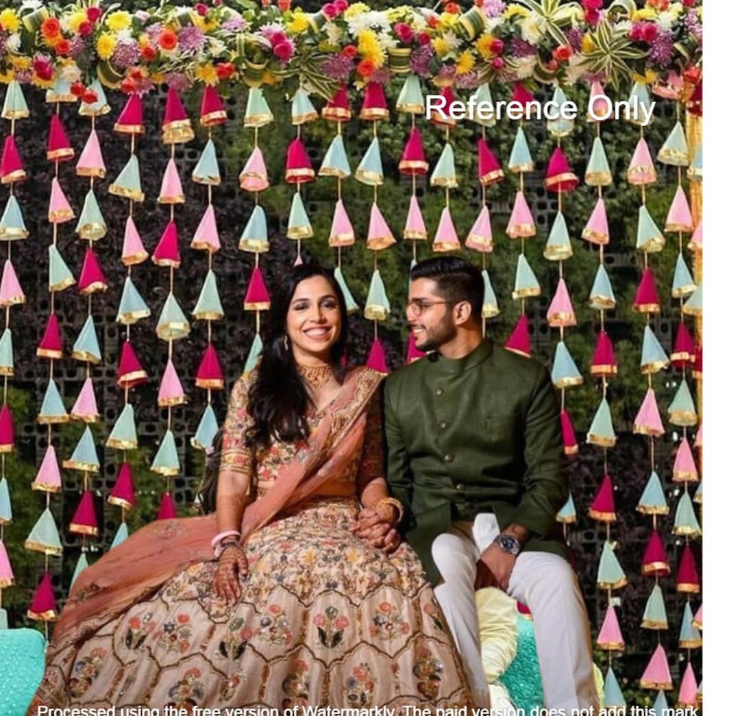 Triangle Gota Fabric Wall Hanging for Stage Backdrop,decoration for ...