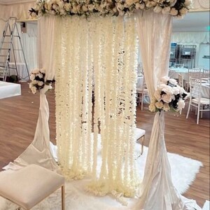 Nikah Pardah Elegant Floral Hangings and Jasmine Strings for Islamic ...