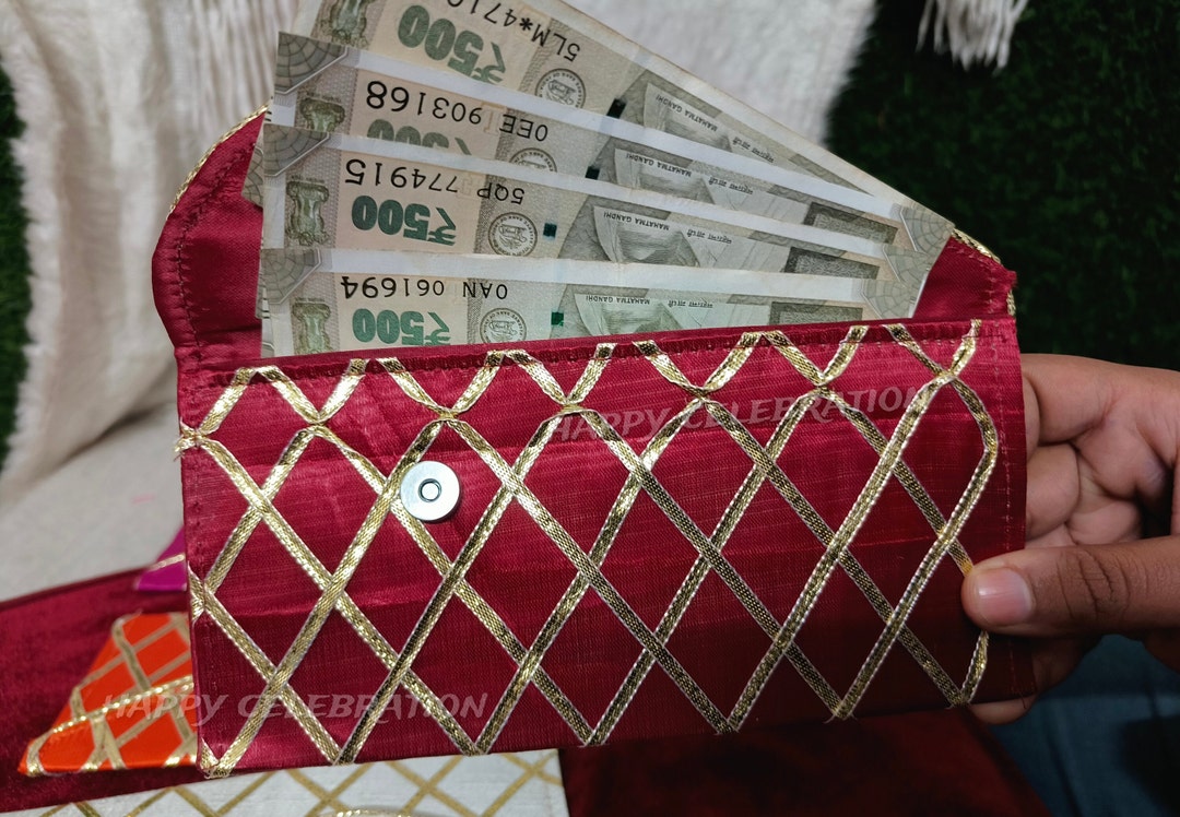 Exquisite Indian Wedding Envelope for Rakhi Cash, Eid Envelop, Premium ...