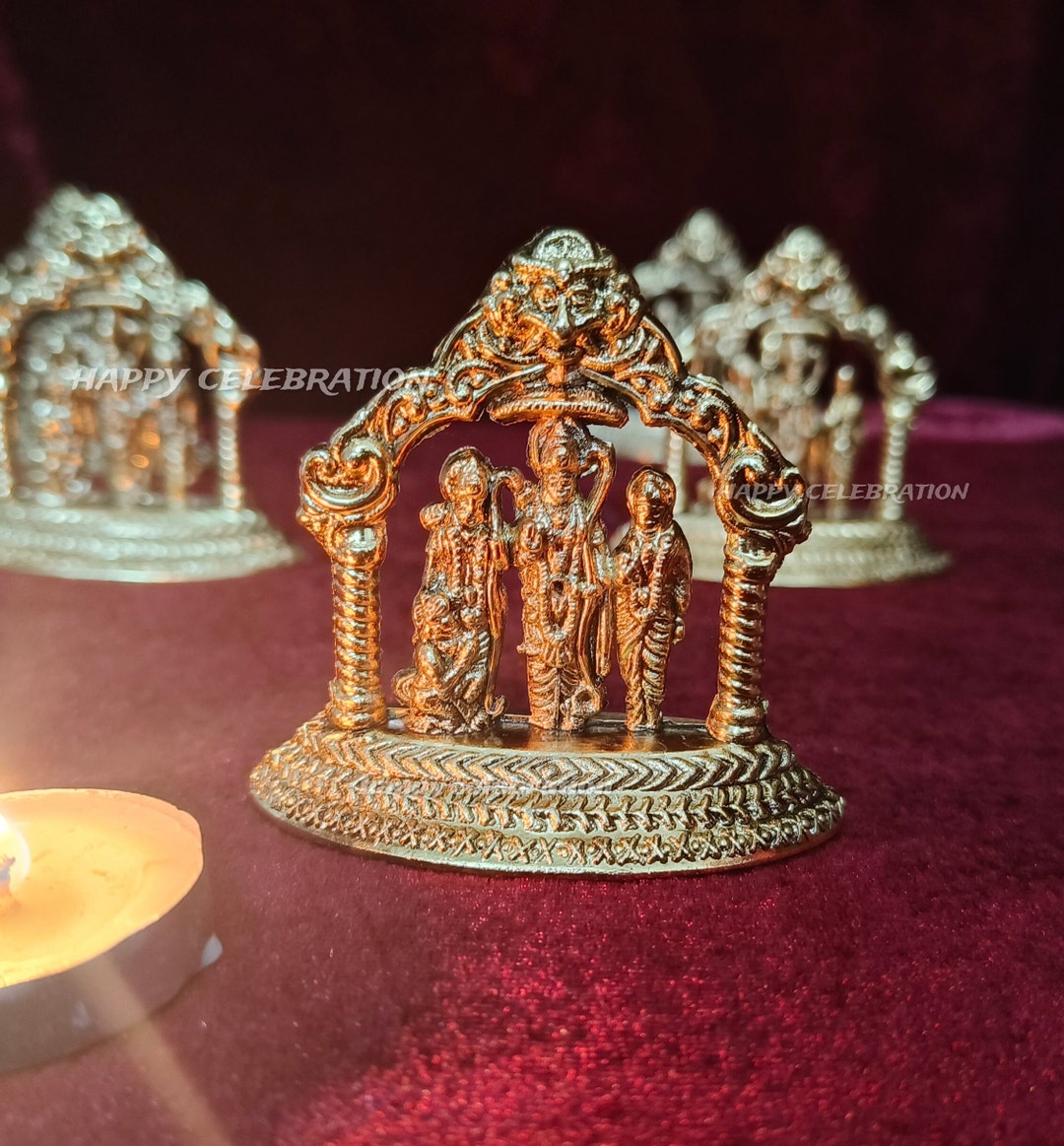Ram Darbar Statue Brass Idols,ayodhaya Lord Rama With Familyi Shrine ...