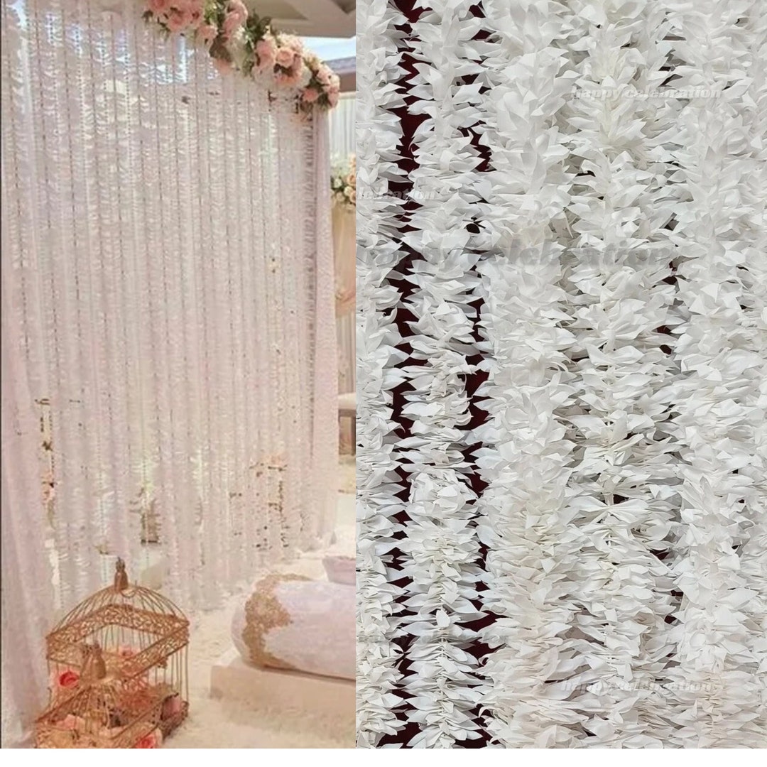 Nikah Pardah Elegant Floral Hangings and Jasmine Strings for Islamic ...