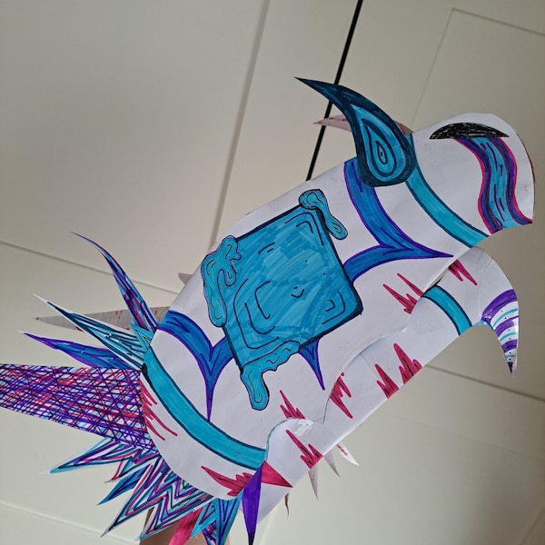 Dragon Puppet Paper - Etsy