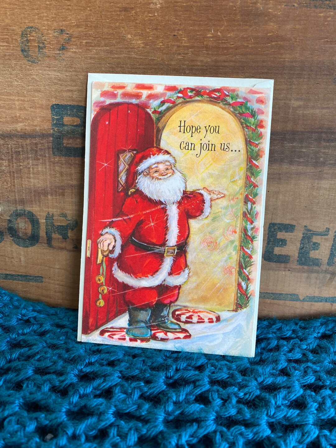 7 Mini Christmas Party Invitations / Santa Clause - Etsy