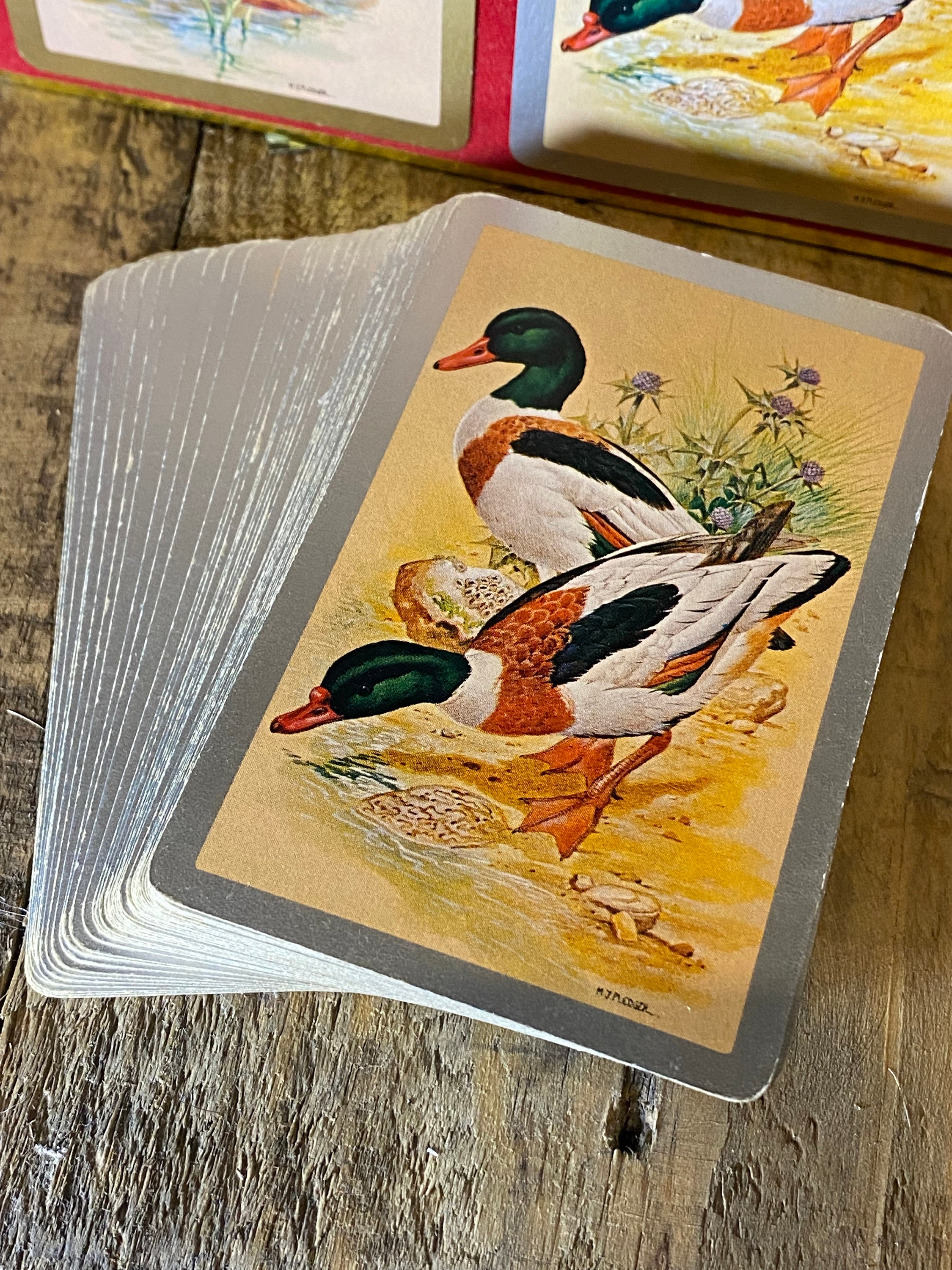 Vintage Congress Duck Playing Cards/ 2 Decks/ Mallards/ Printed in ...