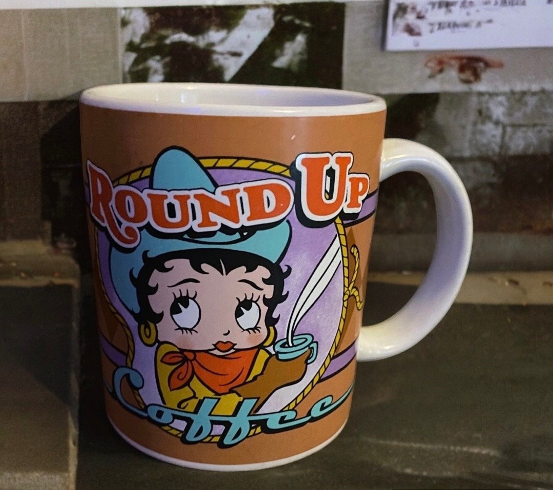 Betty Boop Round up Coffee Mug/ Put a Kick in Your Morning/ Vandor ...