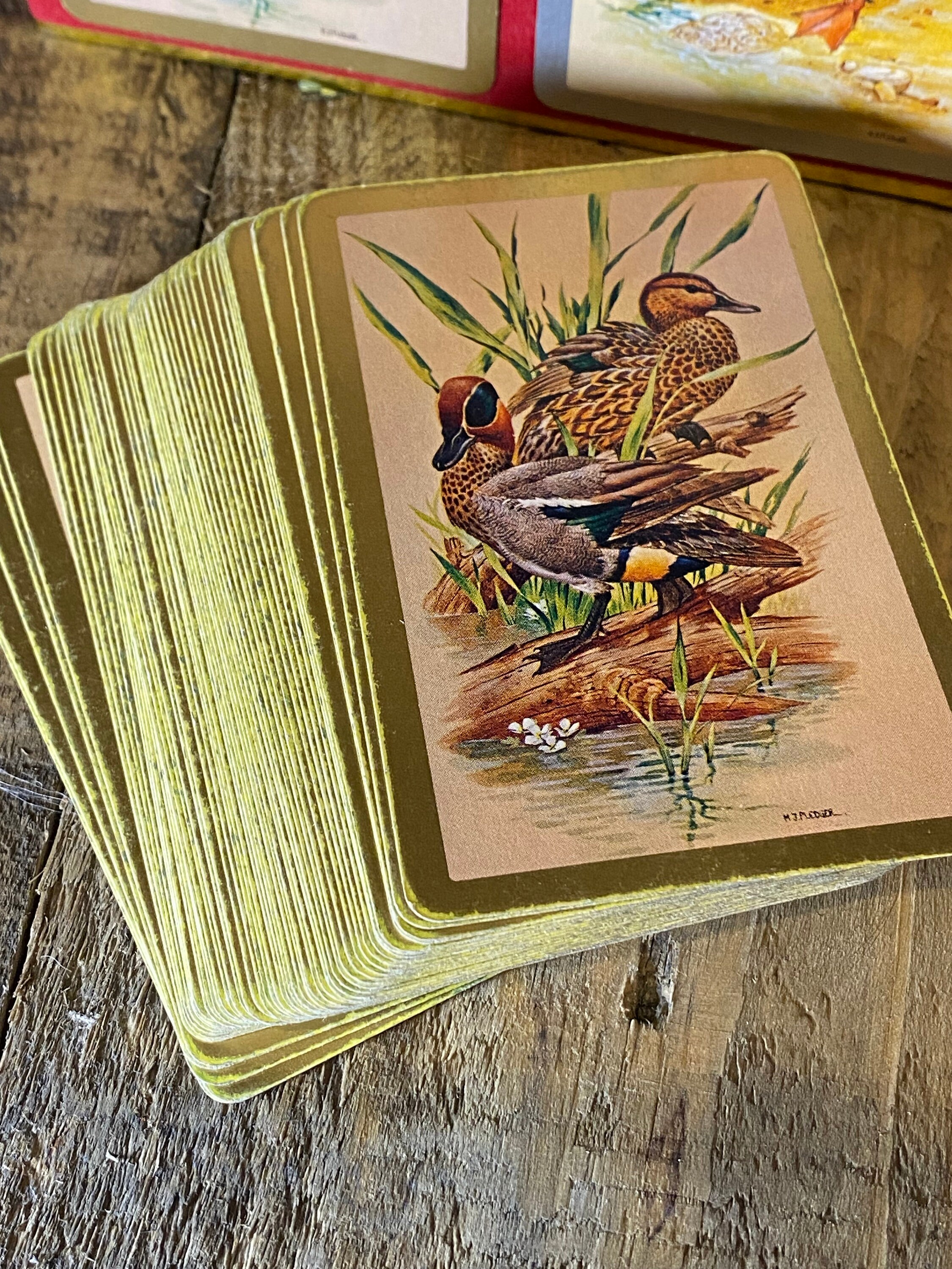Vintage Congress Duck Playing Cards/ 2 Decks/ Mallards/ Printed in ...