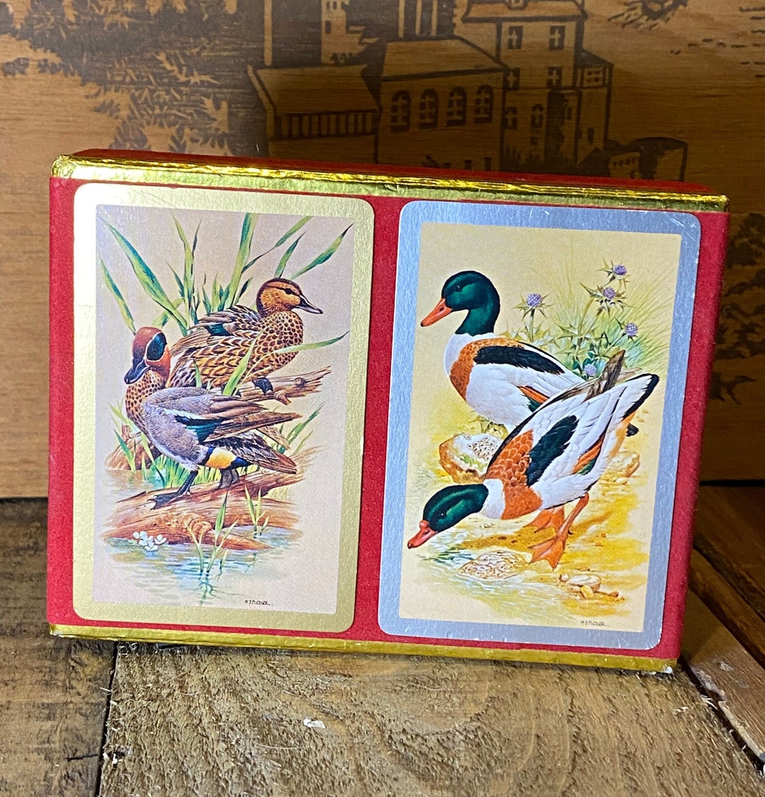 Vintage Congress Duck Playing Cards/ 2 Decks/ Mallards/ Printed in ...