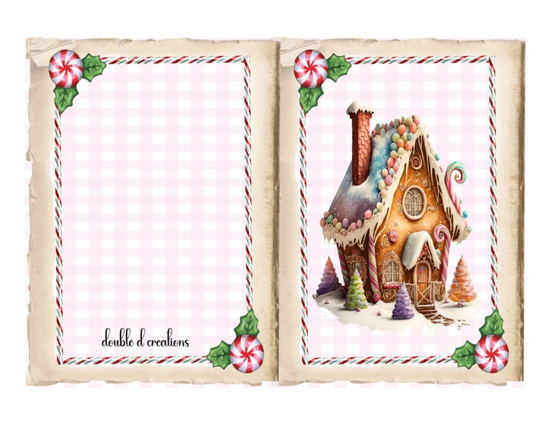 Gingerbread Printables - Etsy